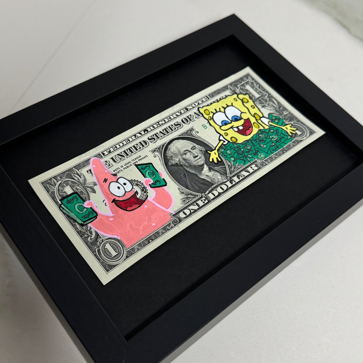 Limited Edition "Rich SpongeBob & Patrick" Dollar Bill – Benx Studio