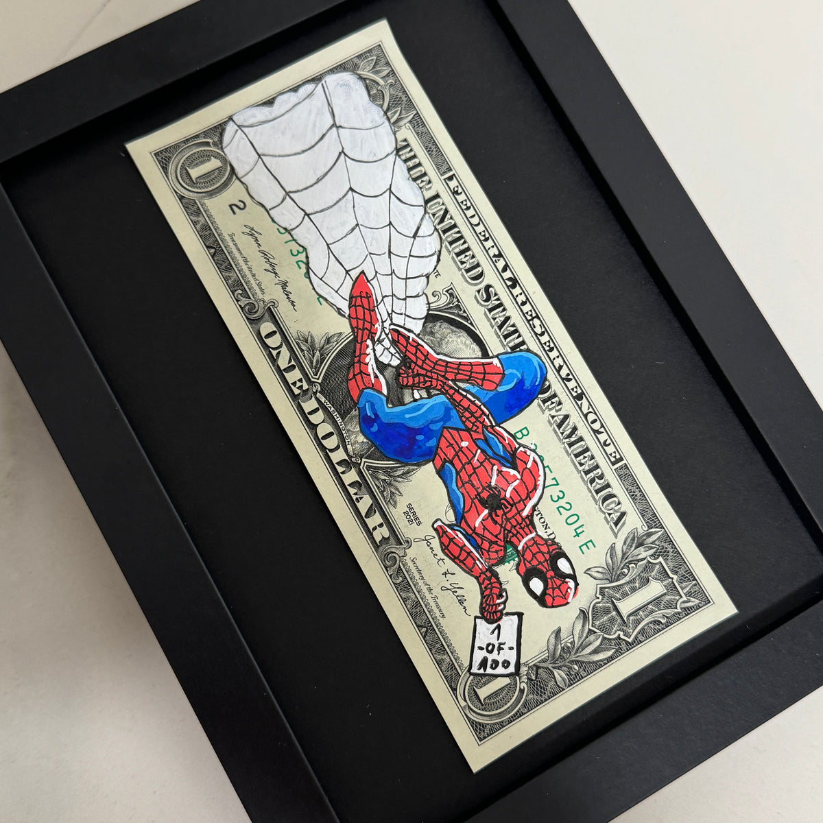 Limited Edition "Spider-Man" Dollar Bill – Benx Studio